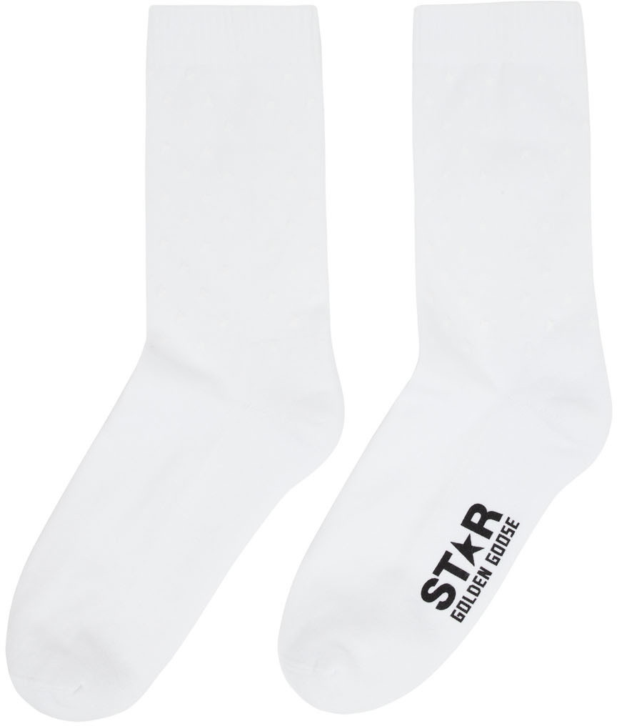 Golden Goose White Star Socks Golden Goose Deluxe Brand