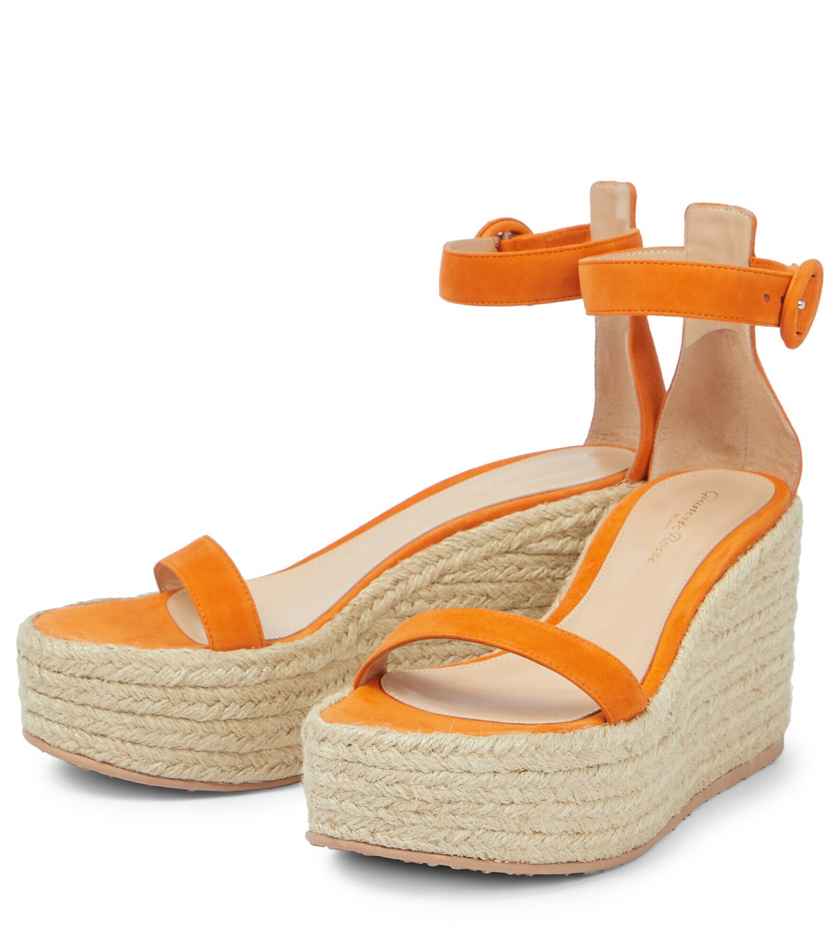 Gianvito Rossi - Portofino suede espadrille wedges Gianvito Rossi