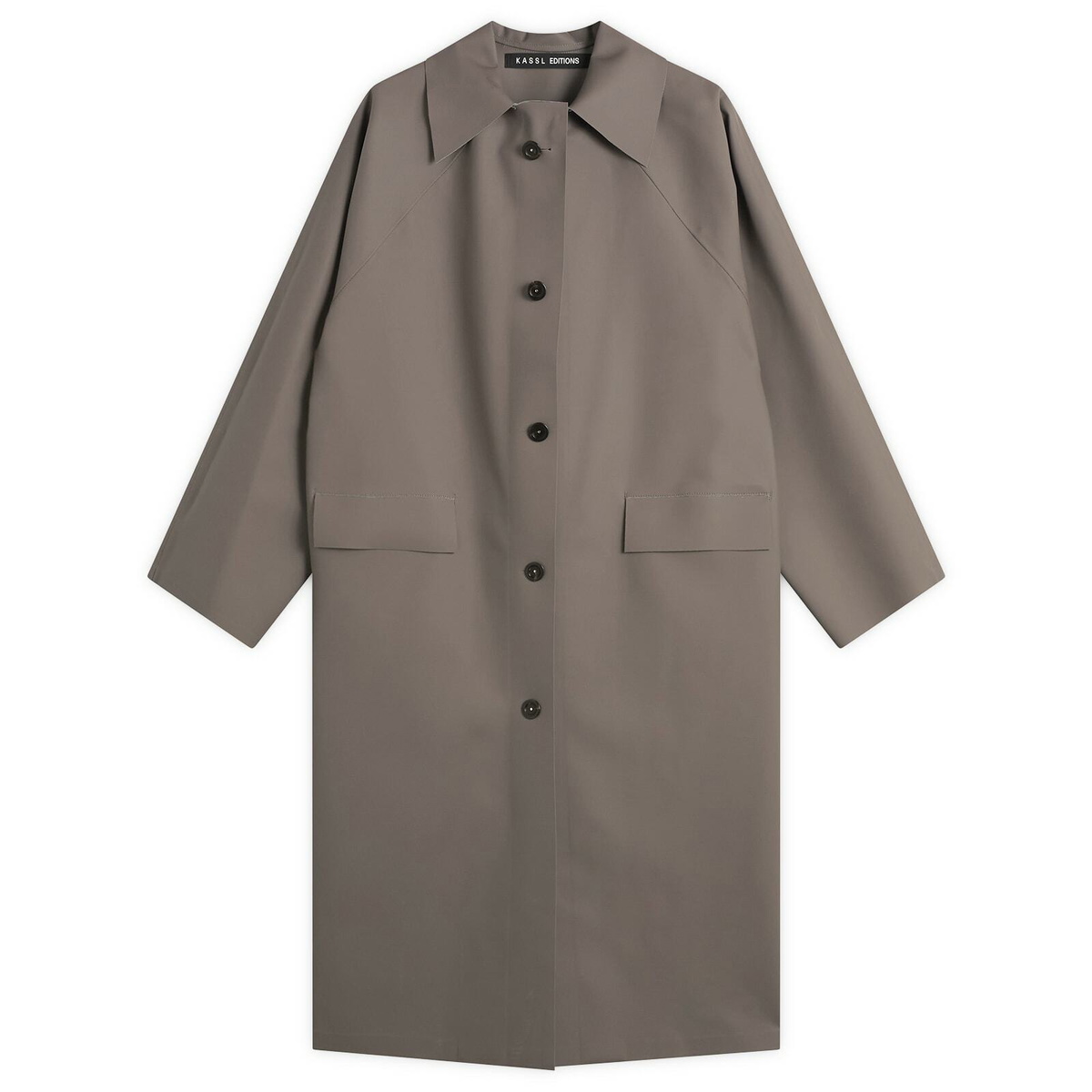 KASSL Editions Women's Original Below Rubber Mac Jacket in Ash Kassl ...
