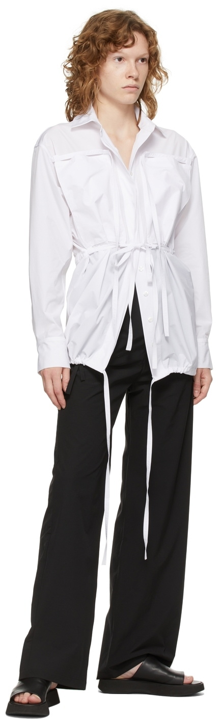 Markoo Black 'The Flap Over' Trousers Markoo