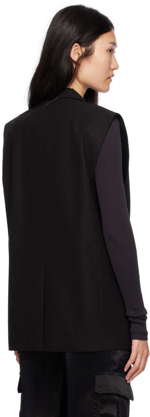 Theory Black Oversized Vest Theory