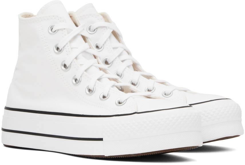 Converse White All Star Platform Sneakers Converse
