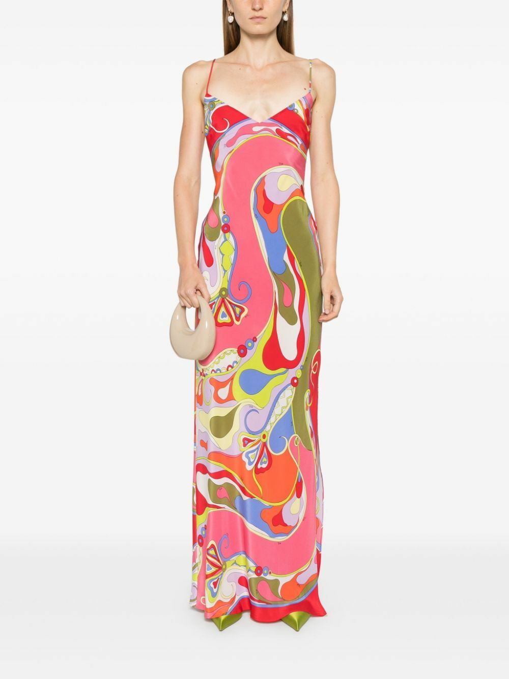 PUCCI Orchidee-Print Maxi Dress Emilio Pucci