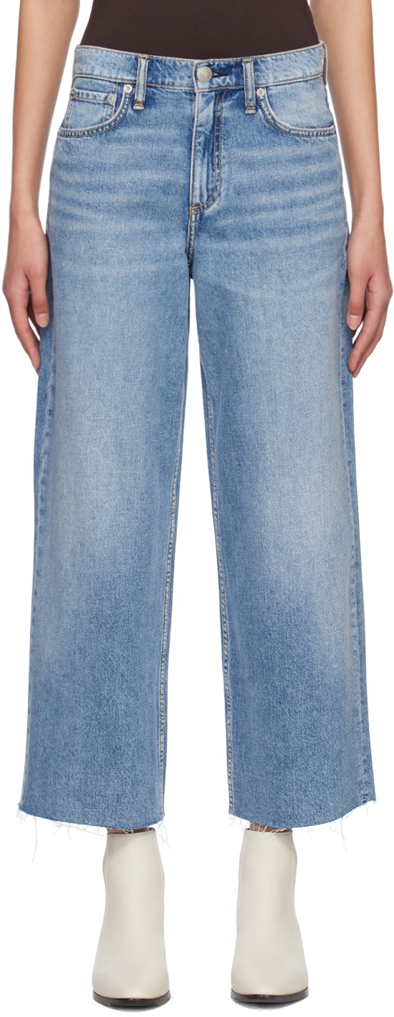 rag & bone Blue Whiskered Jeans Rag and Bone