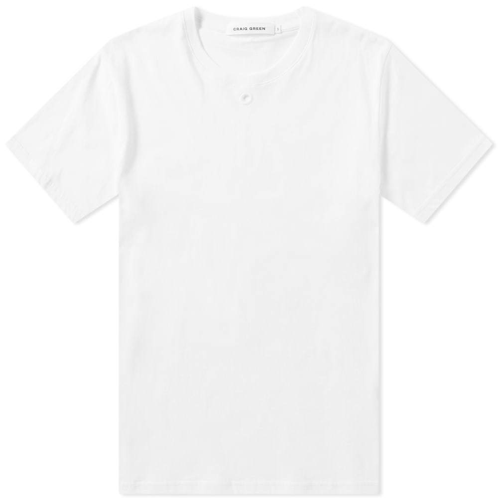 Craig Green Embroidered Hole Tee White Craig Green
