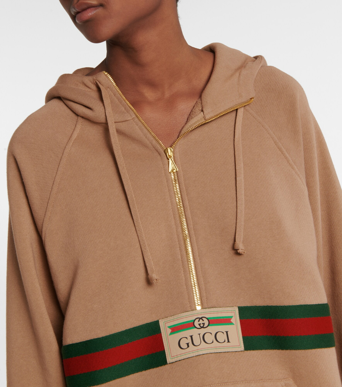 Gucci - Logo cotton hoodie Gucci