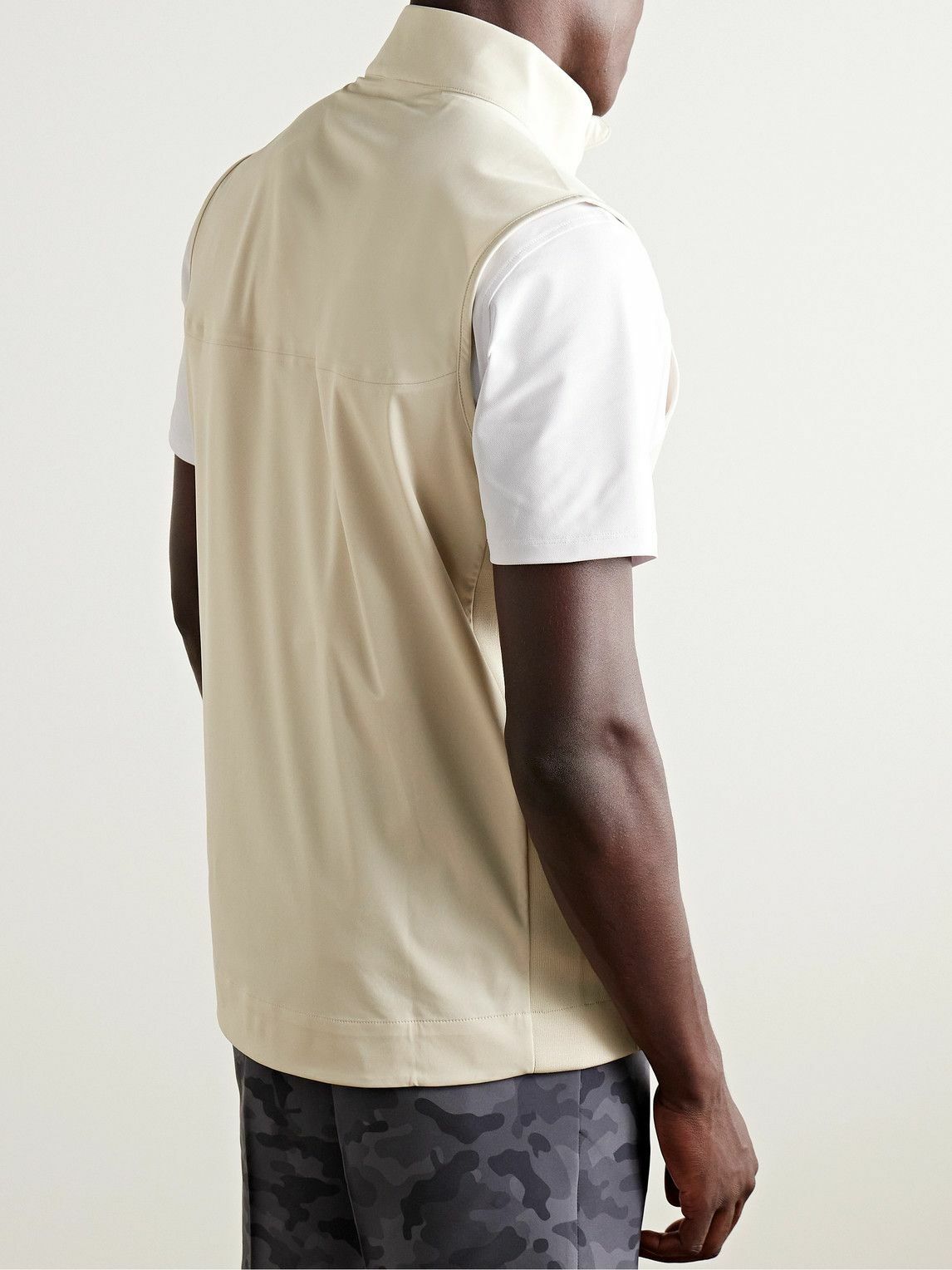 G/FORE - Slim-Fit Logo-Appliquéd Shell Golf Gilet - Neutrals G/FORE