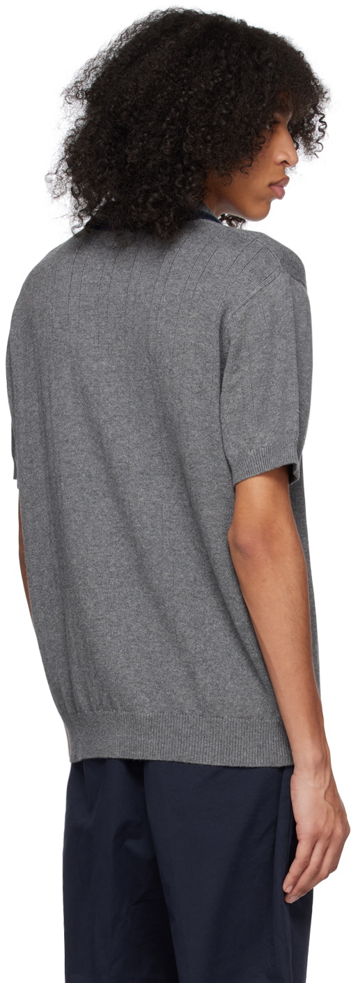 BEAMS PLUS Gray Skipper Polo Beams Plus