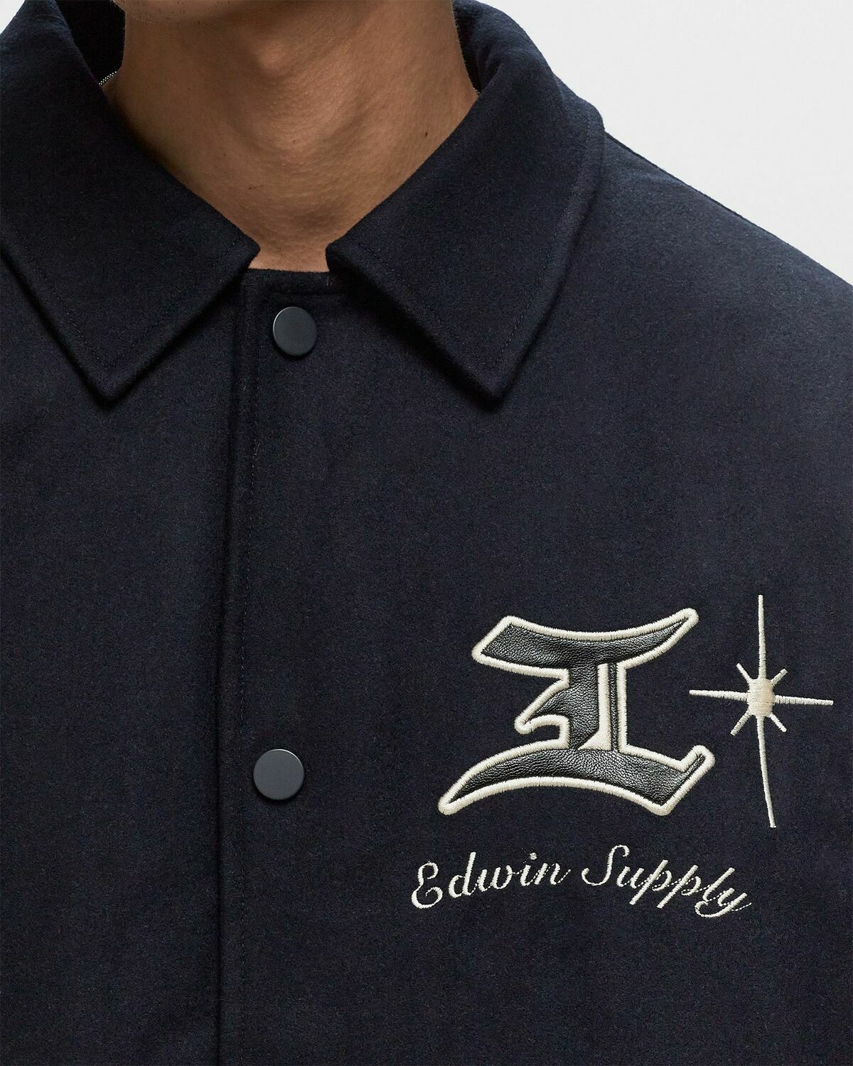 Edwin Campus Jacket Black - Mens - Bomber Jackets/College Jackets Edwin