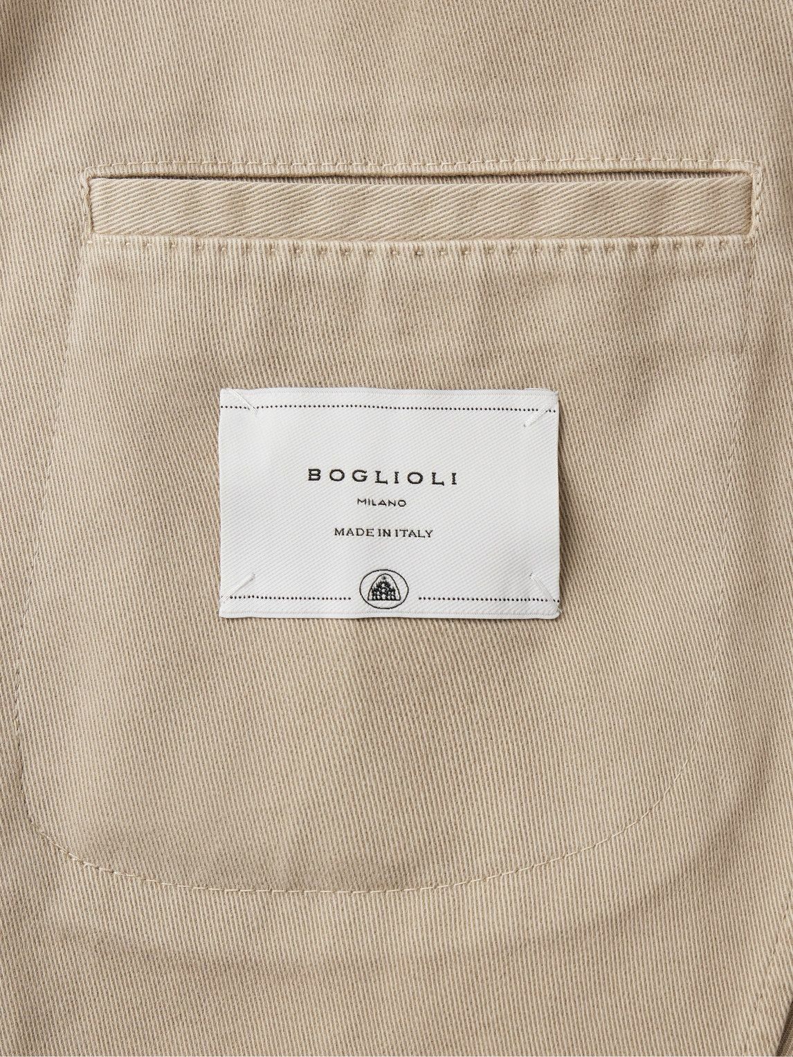 Boglioli - Unstructured Garment-Dyed Stretch-Cotton Twill Suit Jacket ...