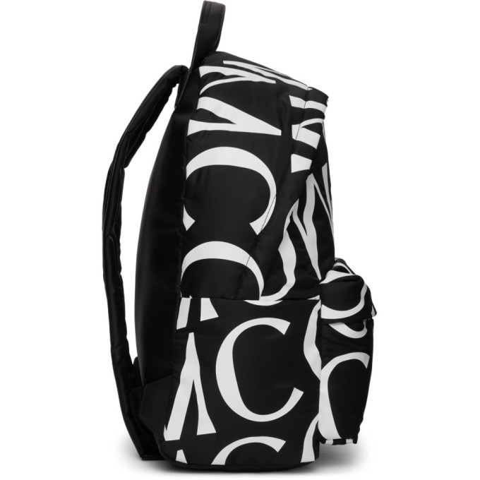 McQ Alexander McQueen Black Logo Classic Backpack McQ Alexander McQueen