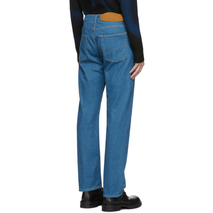 Lanvin Blue Washed Straight Jeans Lanvin