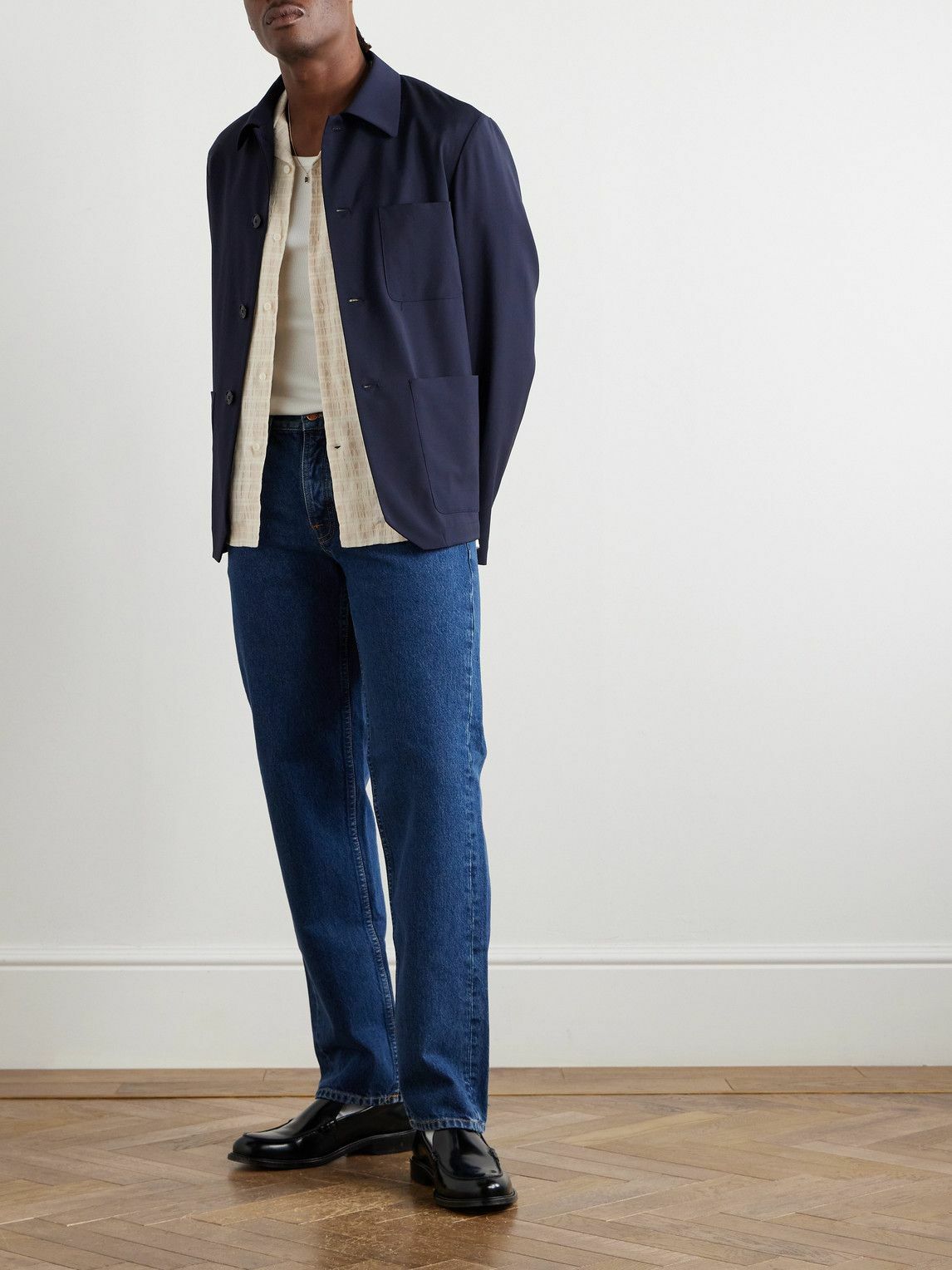 Barena - Visal Wool Overshirt - Blue Barena