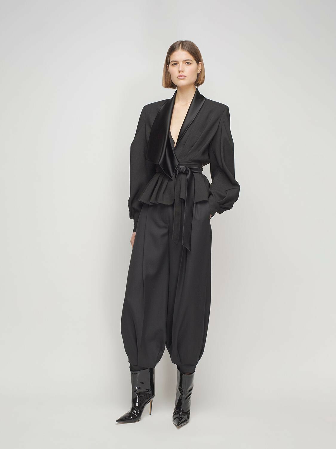 ALEXANDRE VAUTHIER High Waist Wool Balloon Pants Alexandre Vauthier