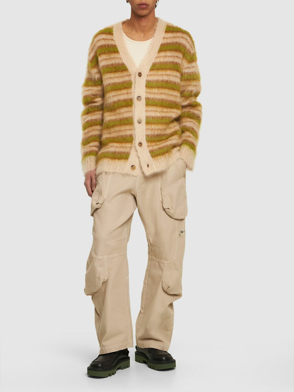 MARNI - Iconic Mohair Blend Knit Cardigan Marni