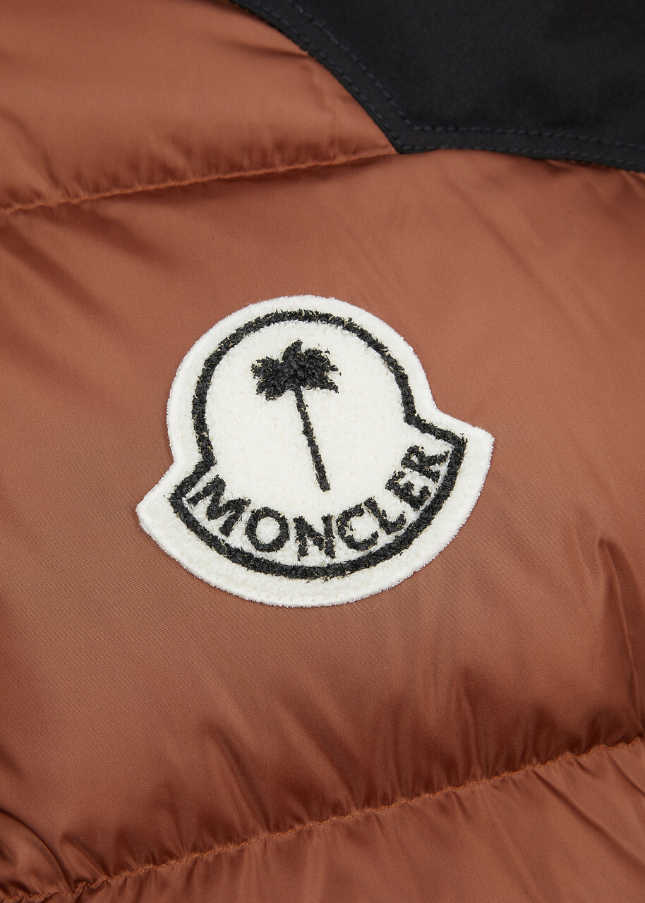 Moncler Genius 8 Moncler Palm Angels Nevin Quilted Shell Jacket Brown ...