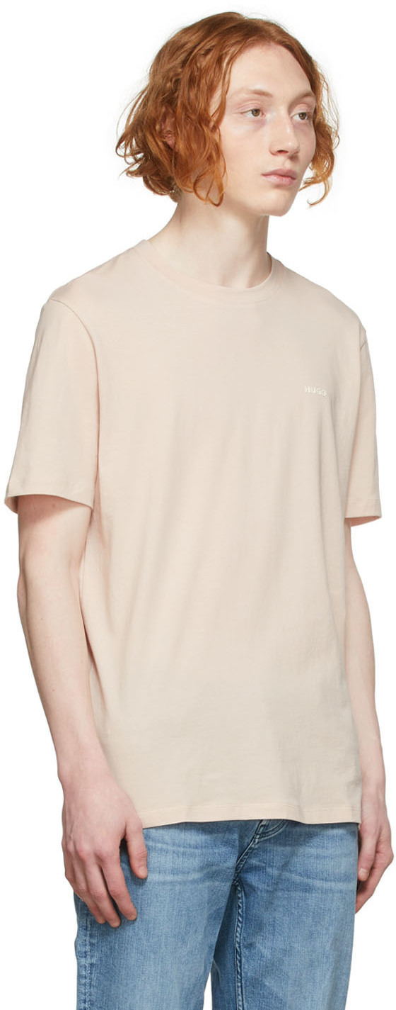 Hugo Pink Logo T-Shirt Hugo Boss