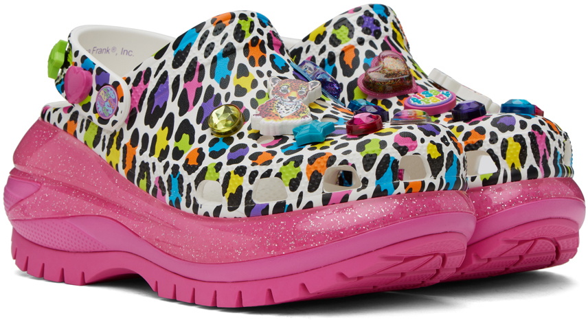 Crocs White Lisa Frank Edition Mega Crush Clogs Crocs