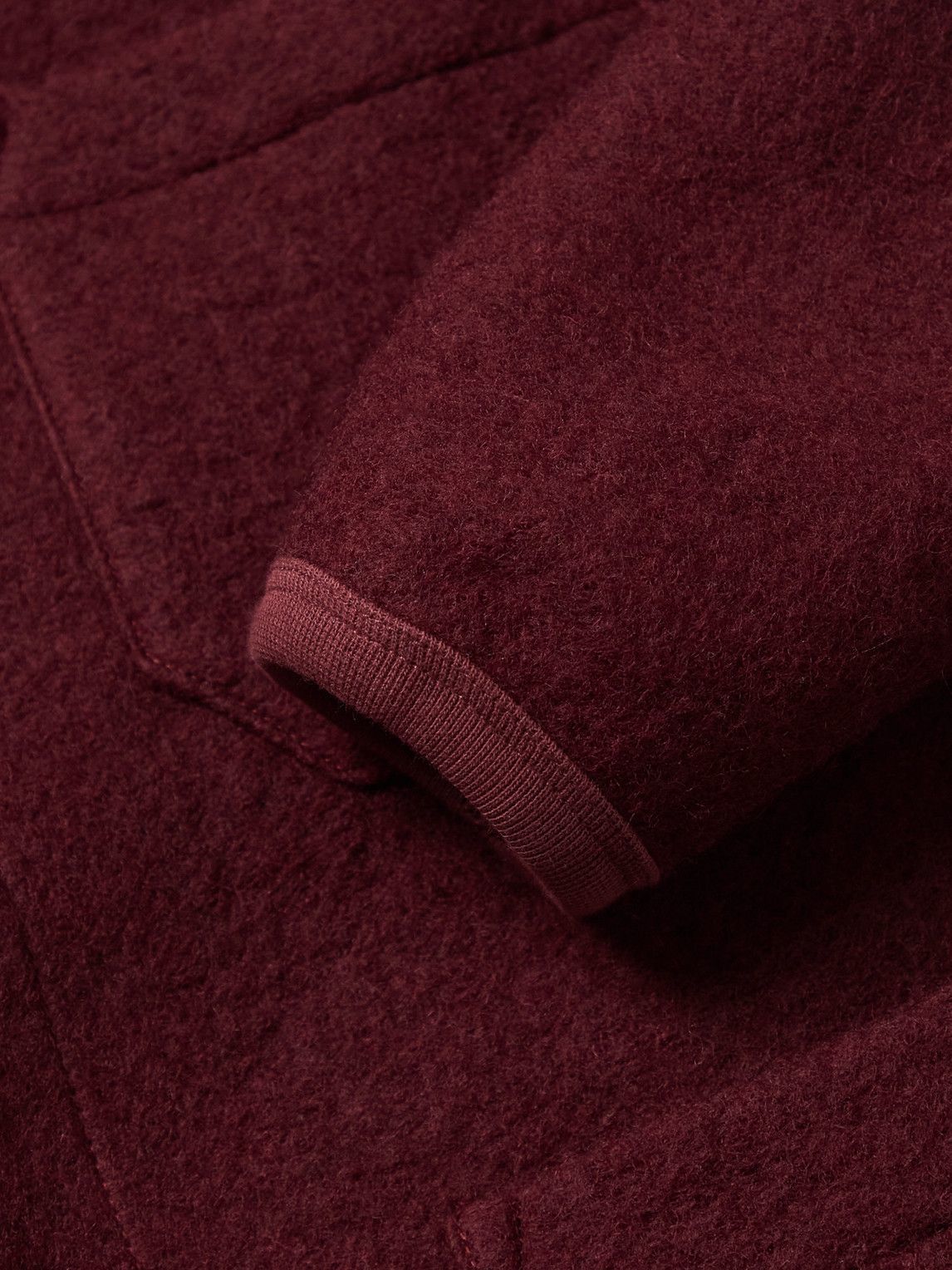 Universal Works - Wool-Blend Fleece Cardigan - Red Universal Works