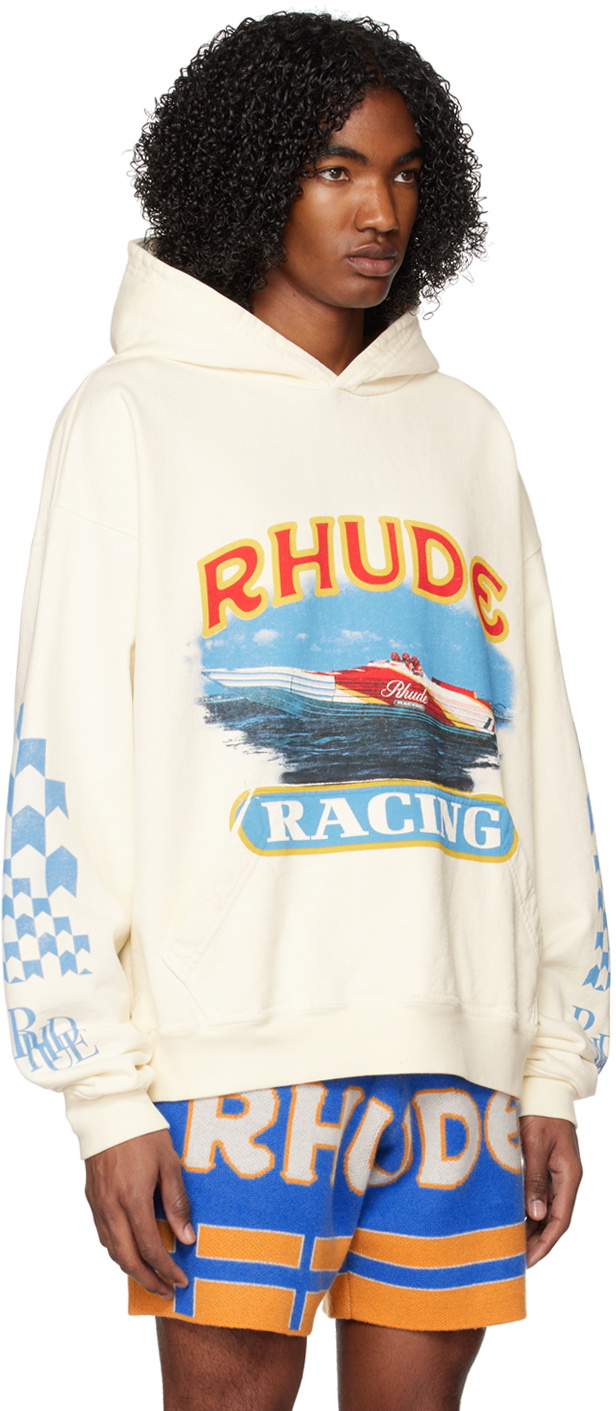 Rhude Off-White Cigarette Racing Hoodie Rhude