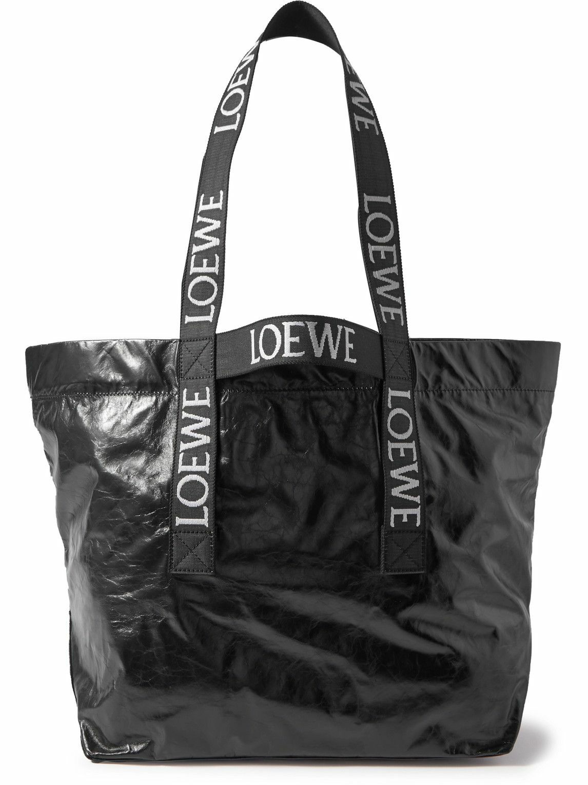 LOEWE - Distressed Leather Tote Bag Loewe