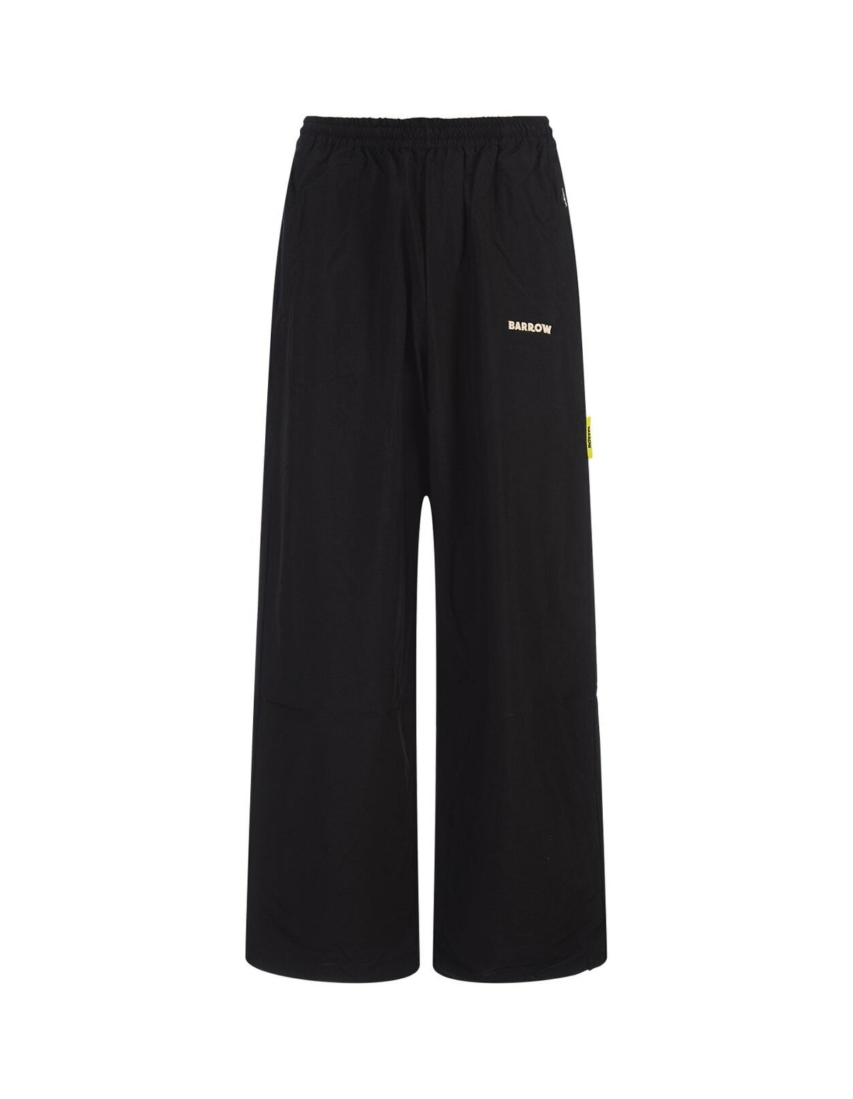 Barrow Black Wide-leg Track Pants With Logo Barrow