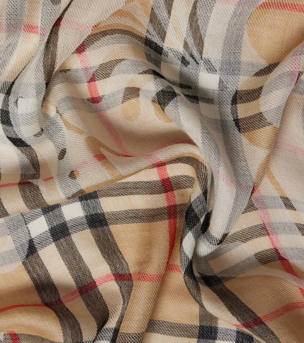 Burberry EKD Burberry Check wool and silk scarf Burberry