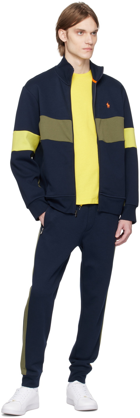 Polo Ralph Lauren Navy & Yellow Color Block Jacket Polo Ralph Lauren