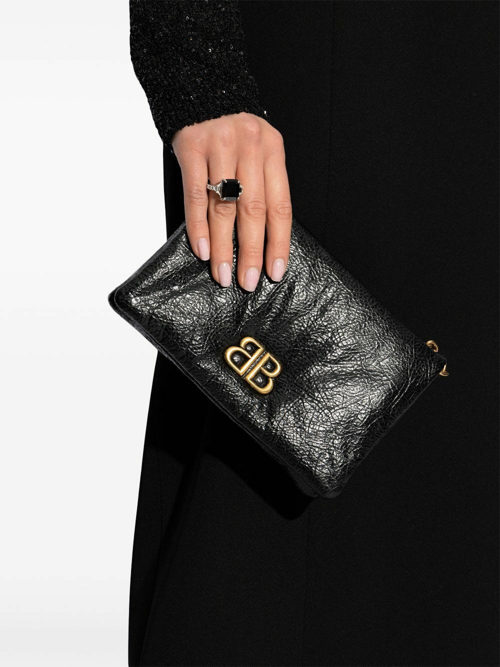 Balenciaga Black Nano Monaco Shoulder Bag Balenciaga