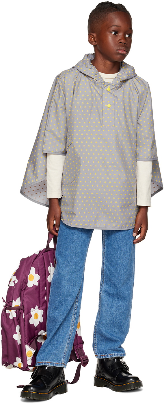 Bobo Choses Kids Purple Big Flower All Over Backpack Bobo Choses
