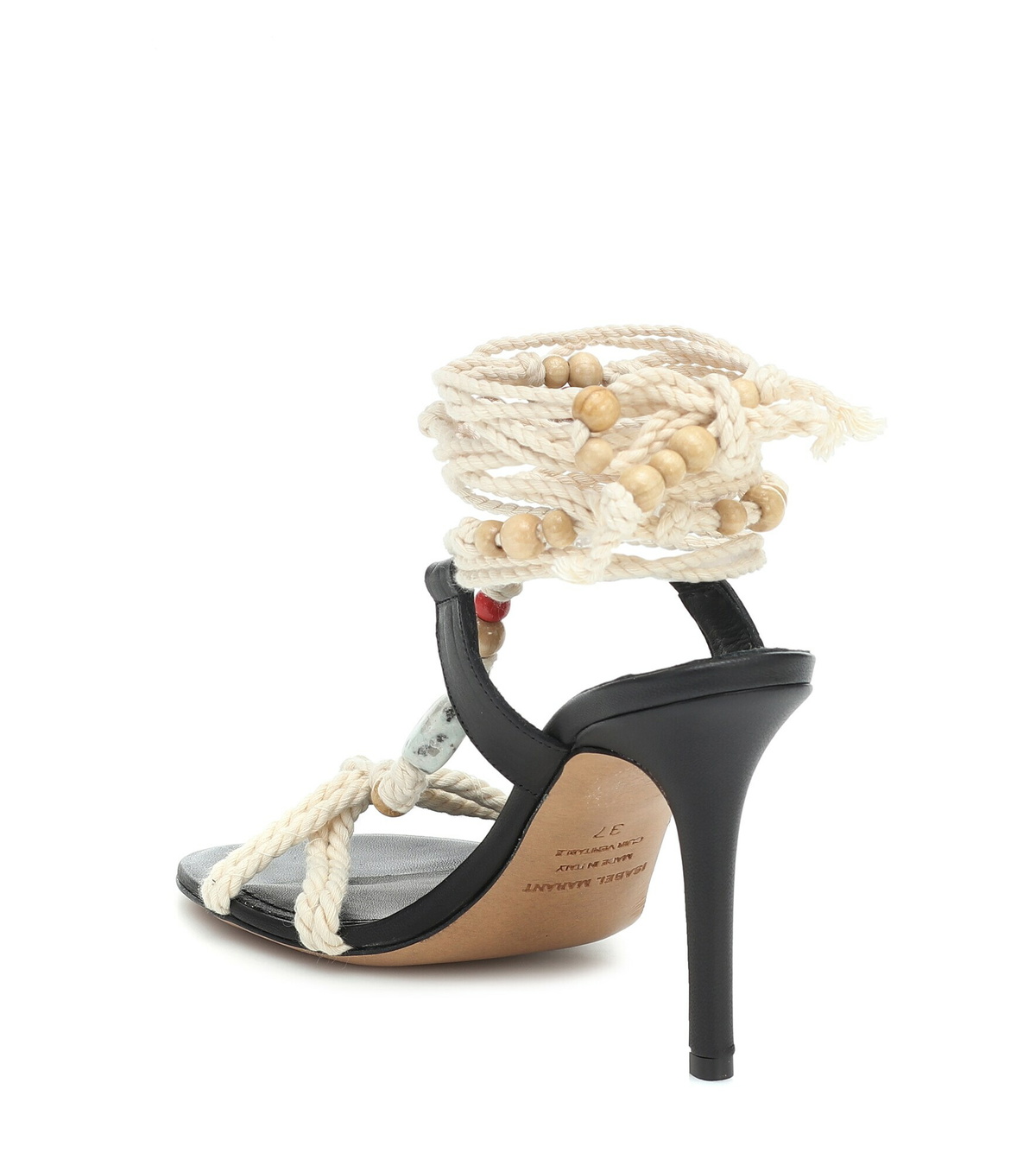 Isabel Marant - Ampoi embellished leather sandals Isabel Marant
