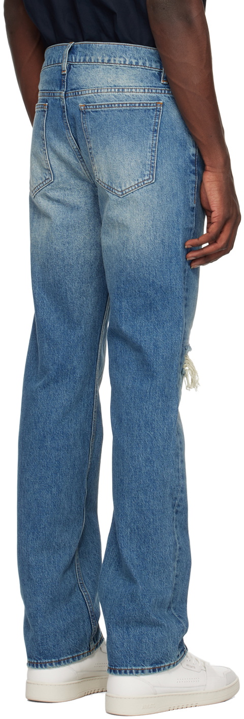 FRAME Blue Boxy Clayton Jeans Frame Denim