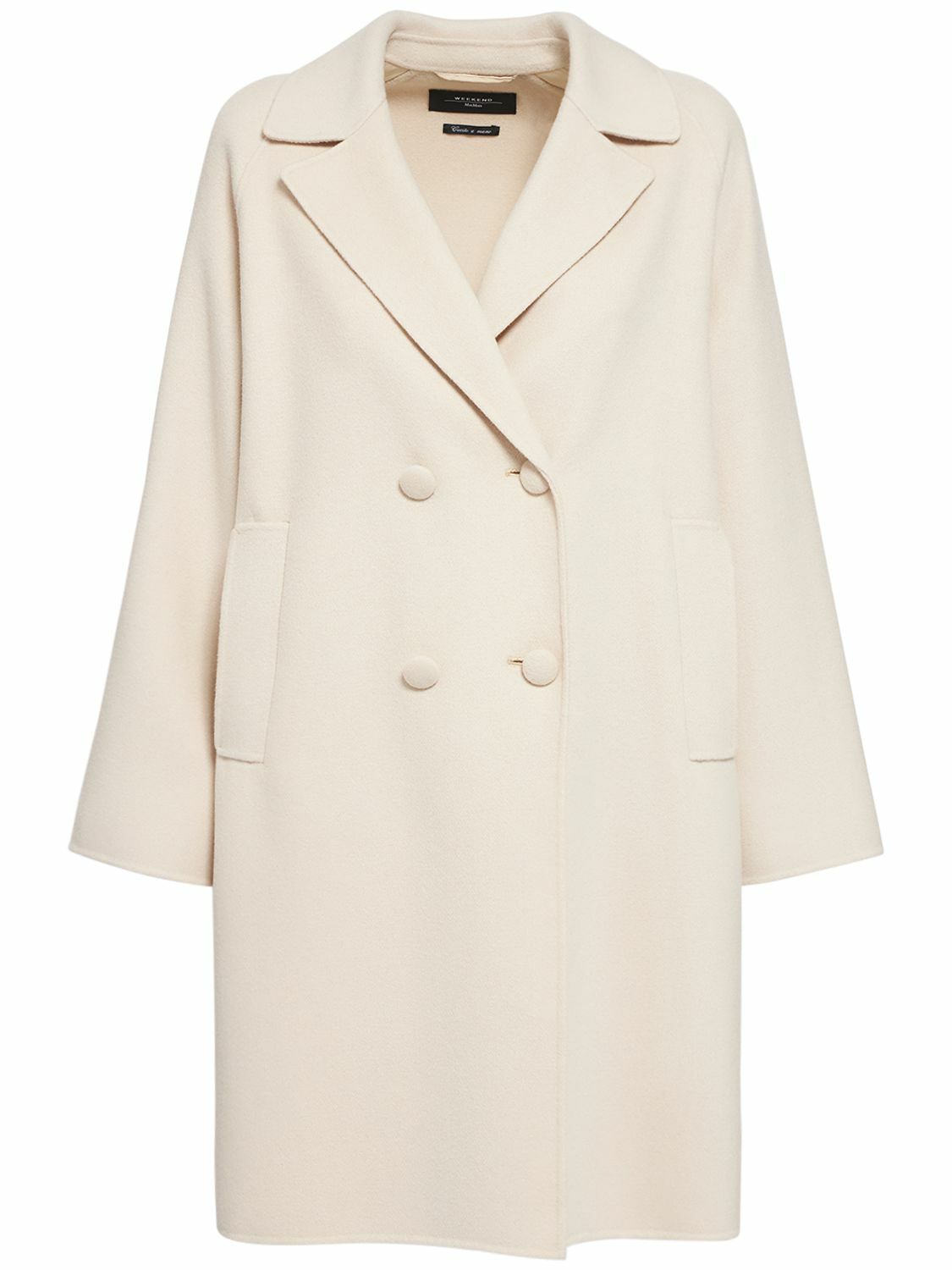 WEEKEND MAX MARA Rivetto Double Breasted Wool Blend Coat Weekend Max Mara