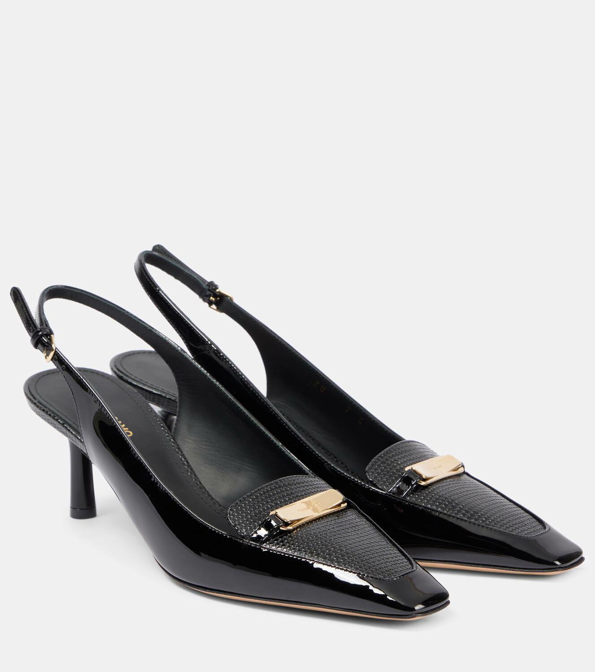 Ferragamo Patent leather slingback pumps Salvatore Ferragamo