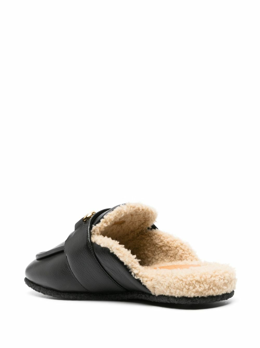 Gucci Black Horsebit Leather Slippers Gucci