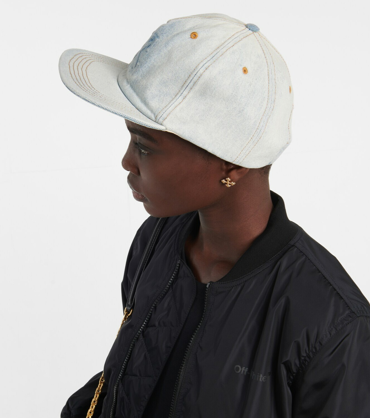 Off-White - Arrows denim baseball cap Off-White