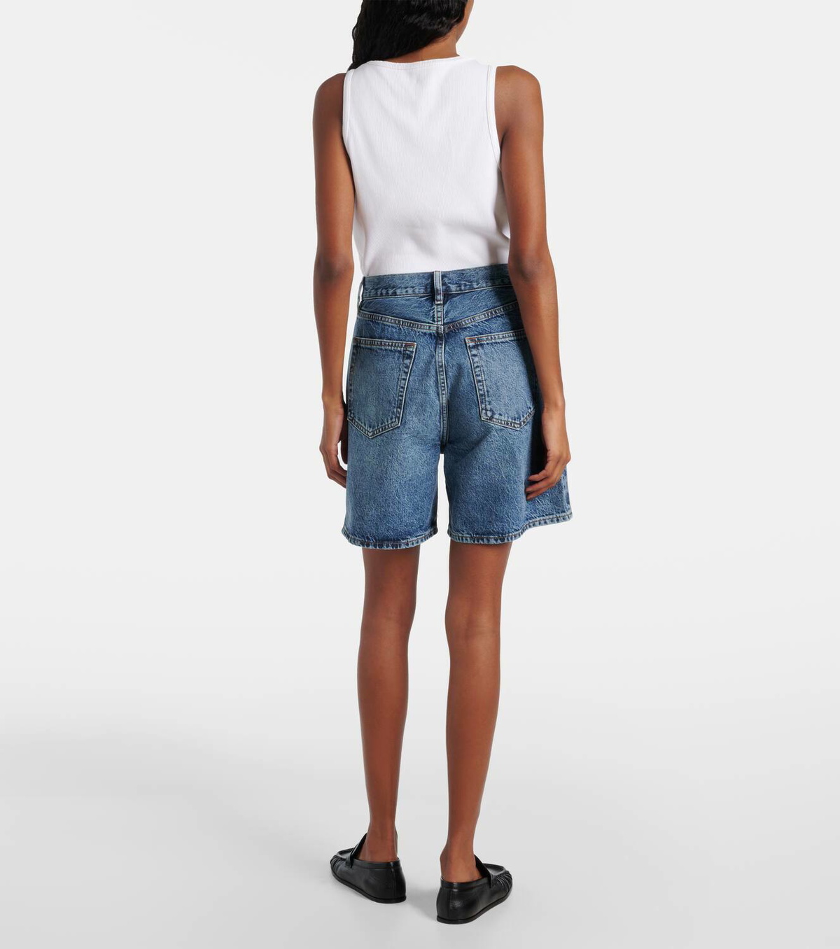 Frame High-rise denim shorts Frame Denim