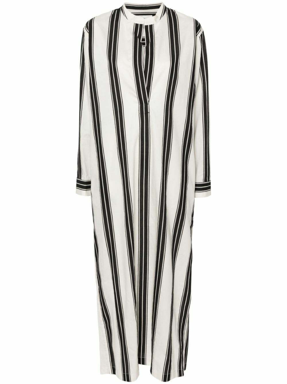 Matteau White Striped Midi Dress Matteau