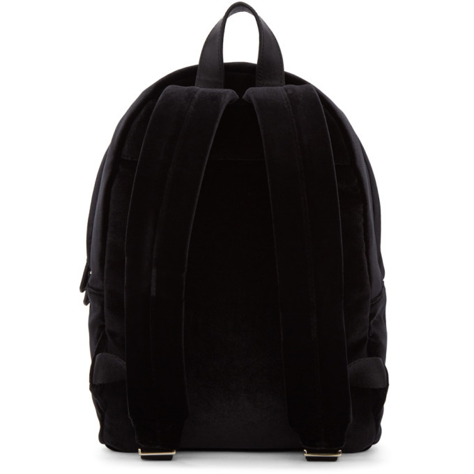Versus Black Velvet Lion Backpack Versus