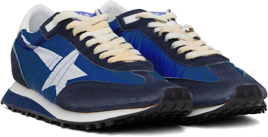 Golden Goose Blue & Navy Marathon Sneakers Golden Goose Deluxe Brand