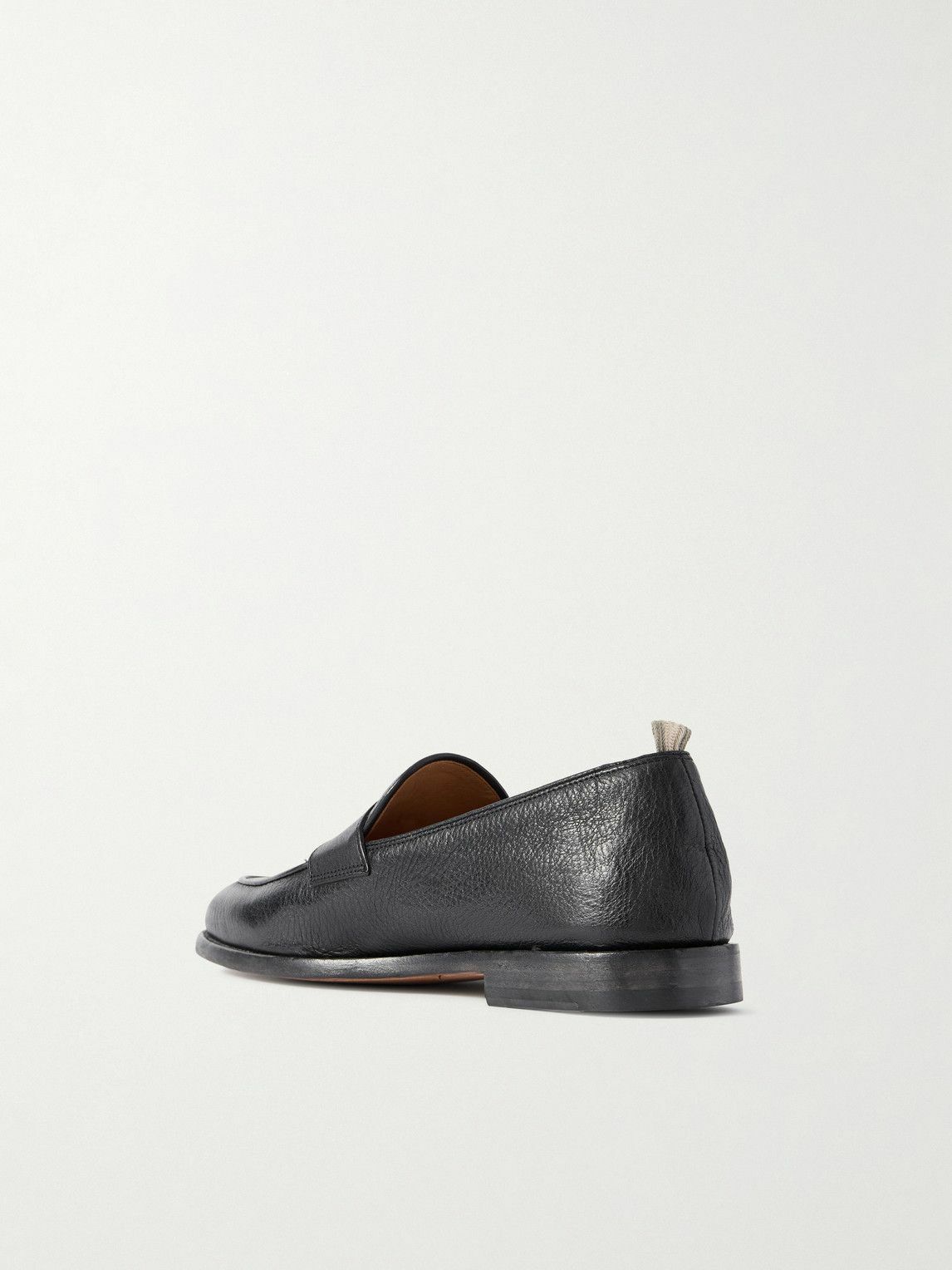 Officine Creative - Opera 001 Deerskin Penny Loafers - Black Officine ...