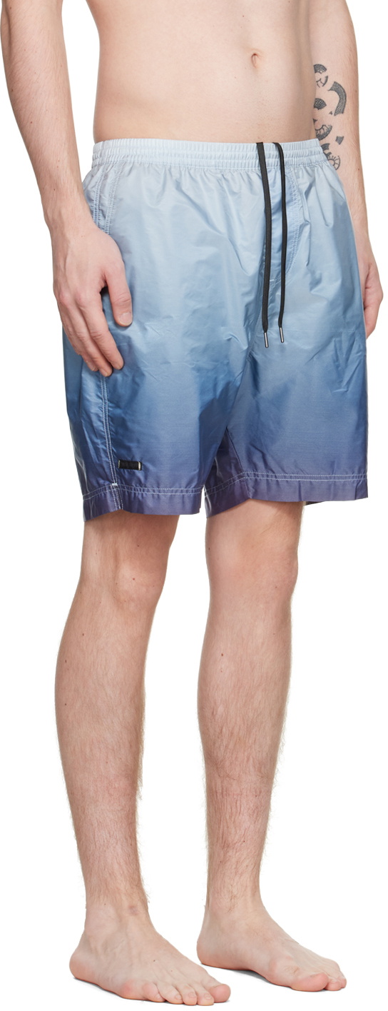 True Tribe Blue Neat Steve Swim Shorts True Tribe