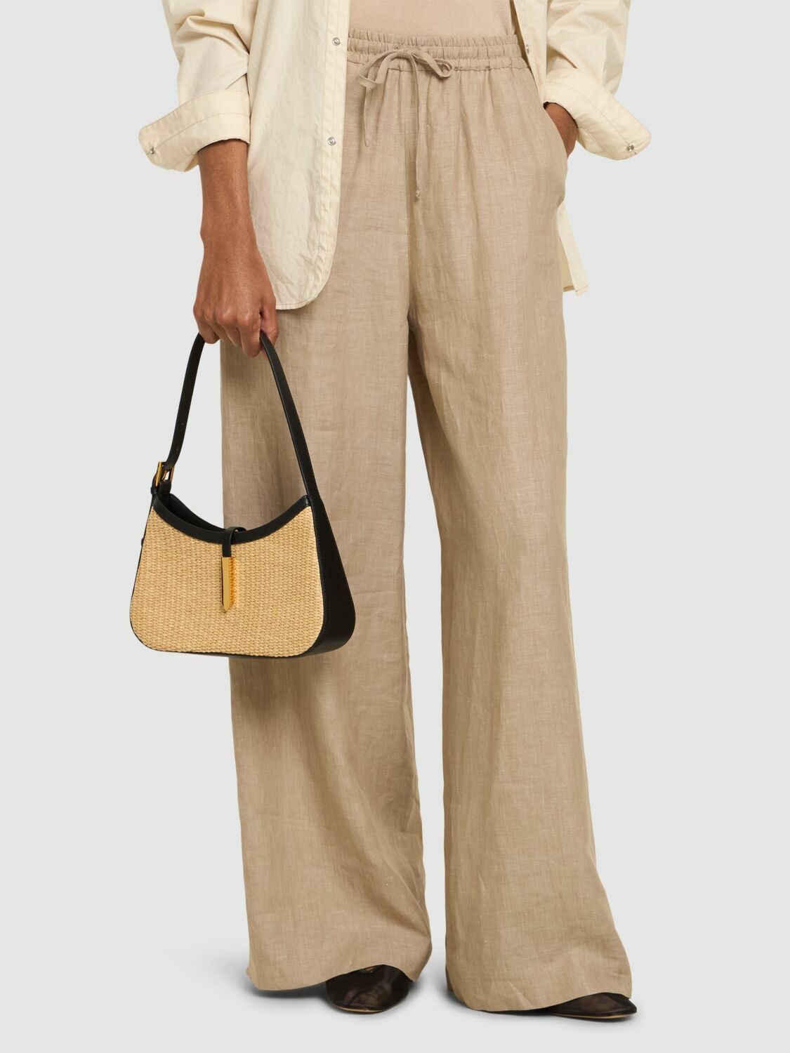 DEMELLIER Tokyo Raffia Shoulder Bag DeMellier