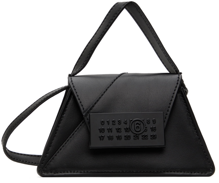 MM6 Maison Margiela Black Mini Numeric Bag MM6 Maison Margiela