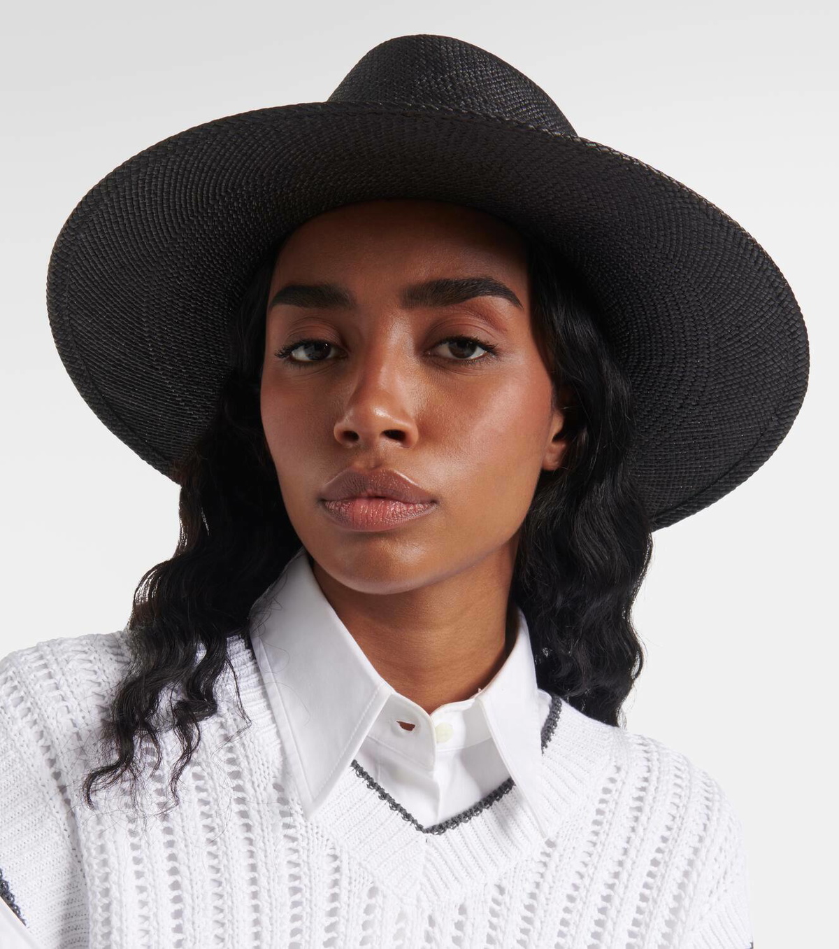 Brunello Cucinelli Raffia boater hat Brunello Cucinelli