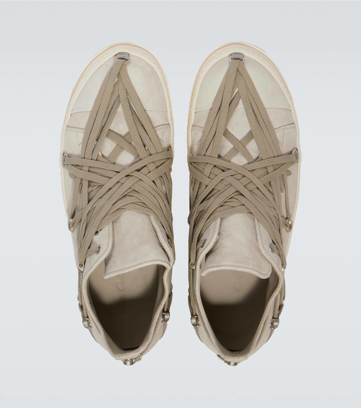 Rick Owens Megalace suede sneakers Rick Owens