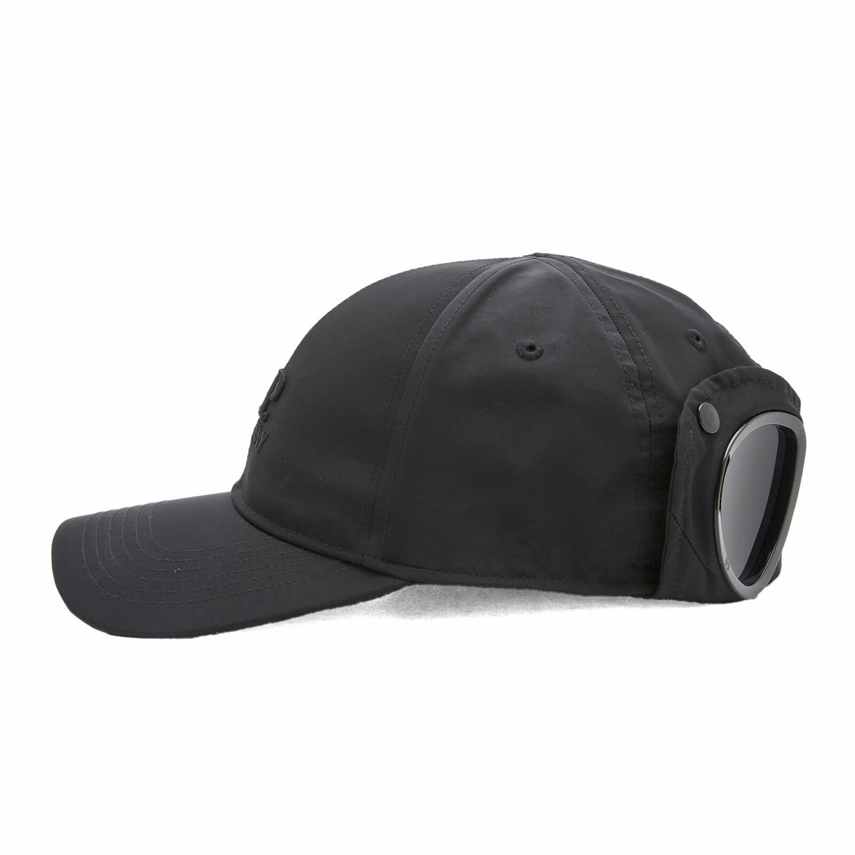 C.P. Company Men's Chrome-R Goggle Cap in Black C.P. Company