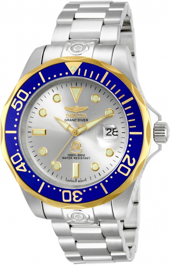 Invicta Pro Diver Automatic Silver Dial Stainless Steel Mens Watch ...