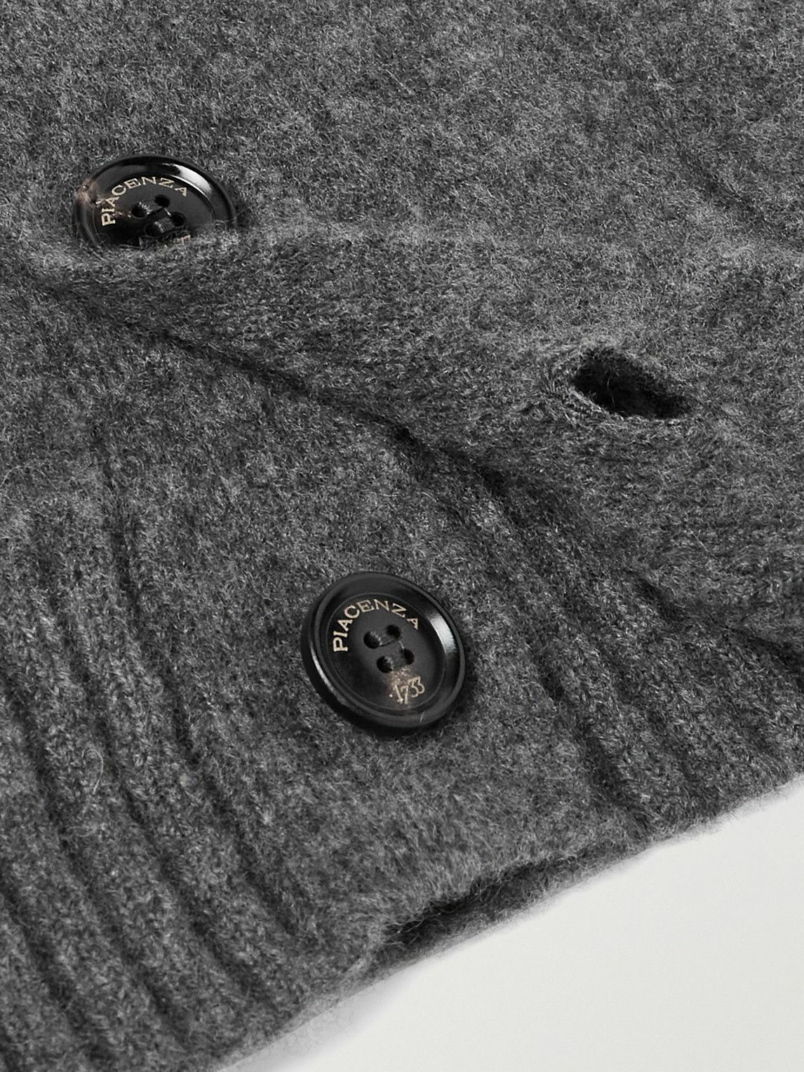 PIACENZA 1733 - Brushed Cashmere-Blend Cardigan - Gray Piacenza Cashmere