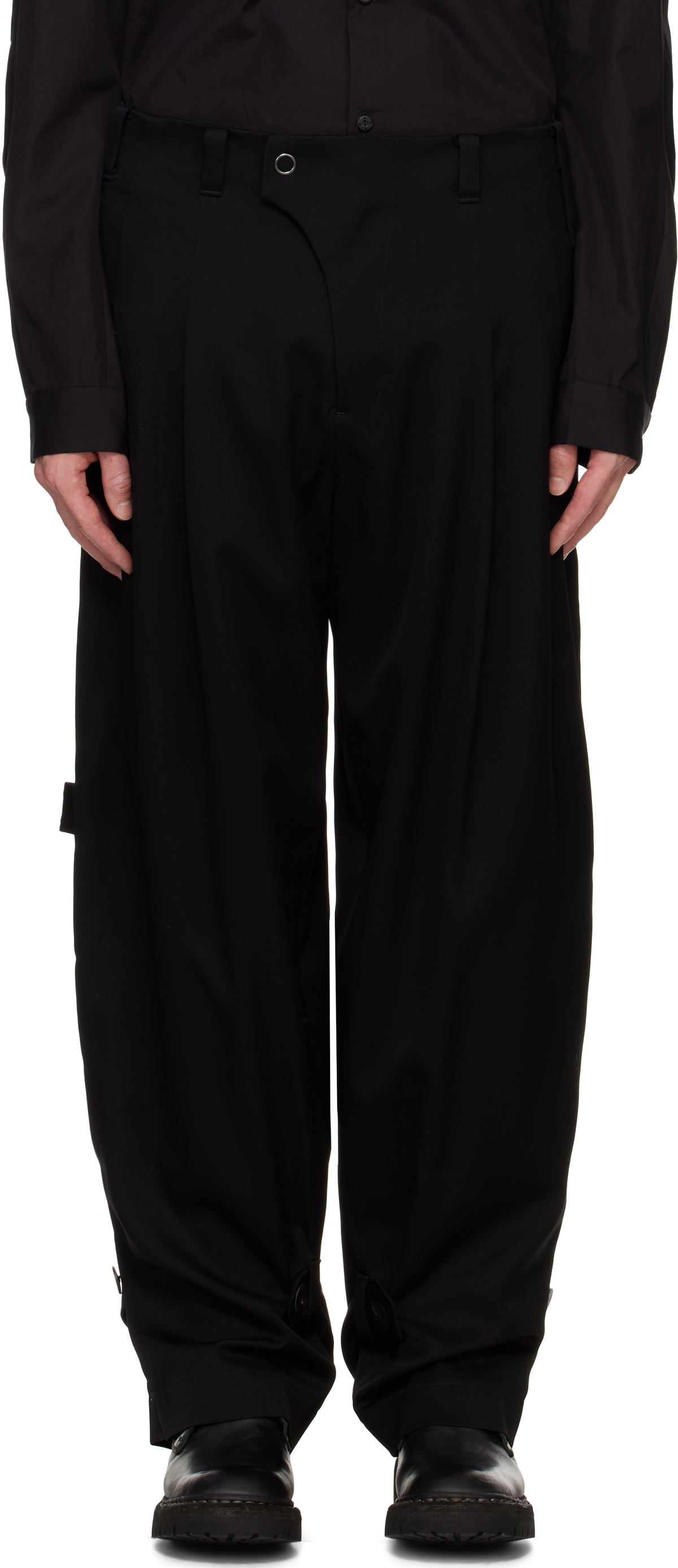 DEVOA Black Jodhpur Trousers DEVOA